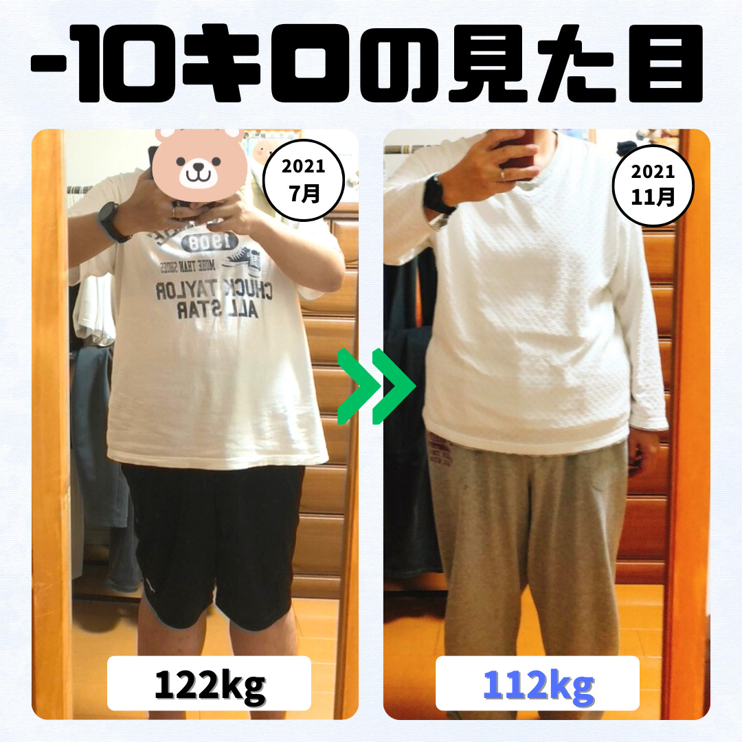 【100kg超えが10キロ痩せると見た目は変わる？】ビフォーアフター写真で比較 | Deblog
